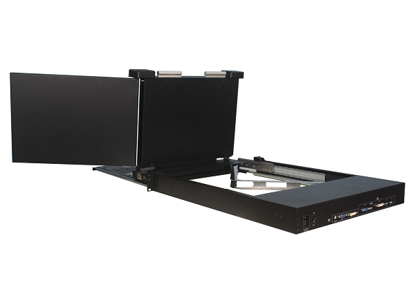 dual rail dual 17.3" FHD & 4K - KVMD-1701W-D2 | Annso Technology